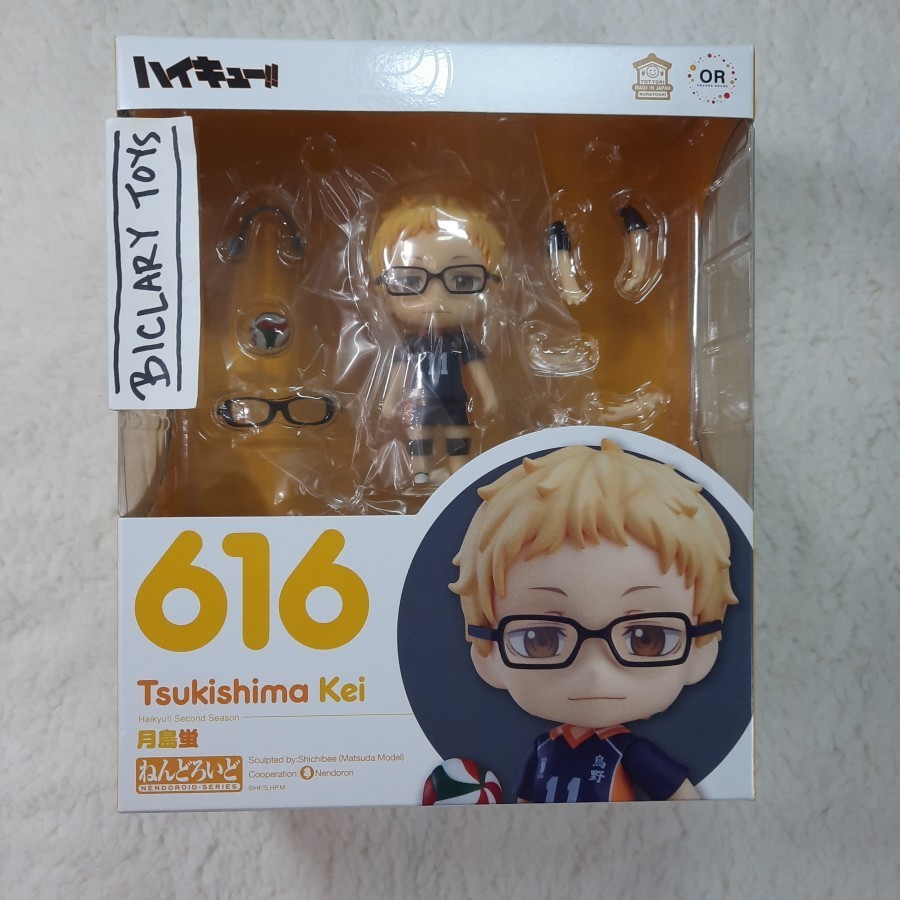 Jual ORIGINAL Nendoroid Nendo Tsukishima Kei 616 Haikyuu Haikyu ORI ...