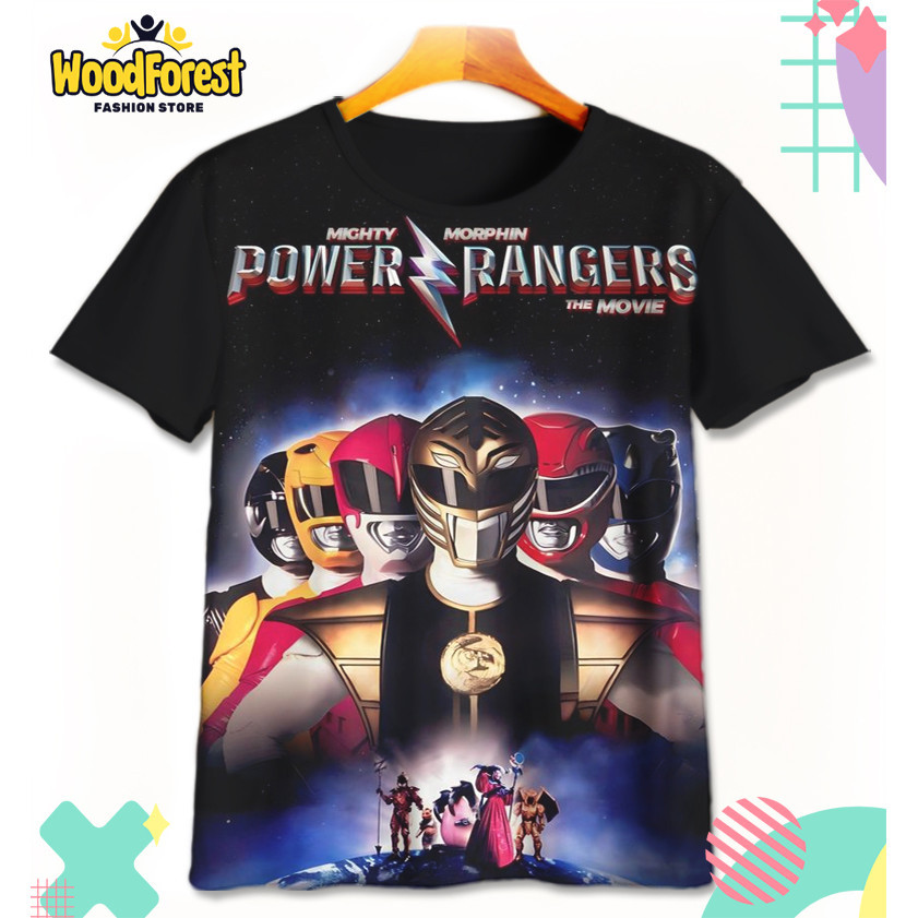 Jual Kaos Anak Anime Power Ranger v4 Baju Film Animasi Kartun Anak ...