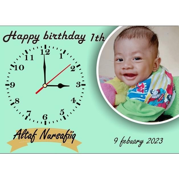 Jual KADO JAM DINDING CUSTOM KADO PERNIKAHAN BISA COSTUM FOTO DAN UAPAN ...