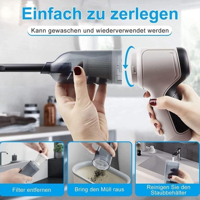 Jual 9000Pa Wireless Vacum Cleaner Air Duster Blower Mini Penyedot Debu ...