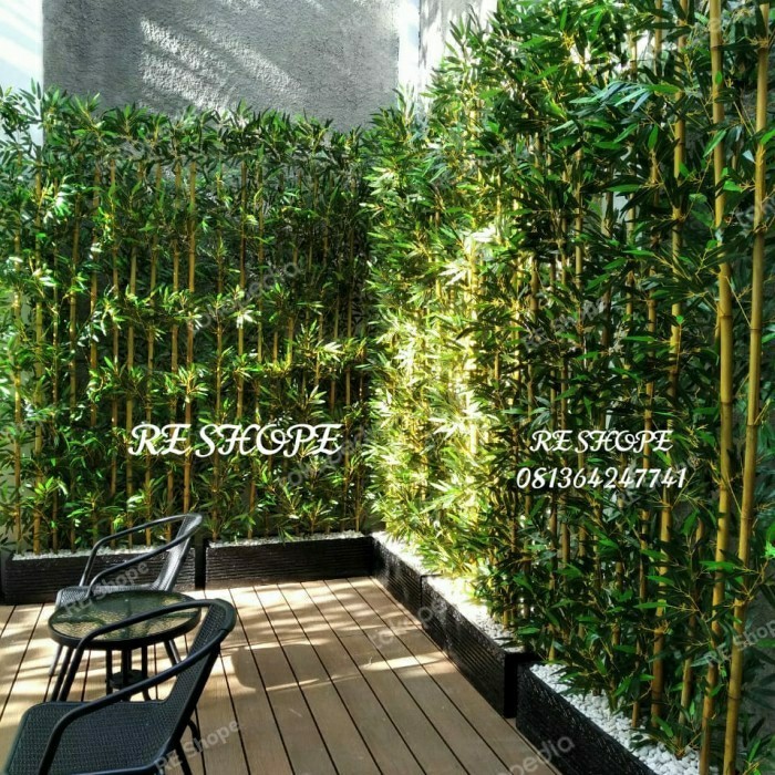 Jual Bunga Plastik Hias/Partisi Bambu/Bambu/Pohon Pembatas/Pohon Hias ...