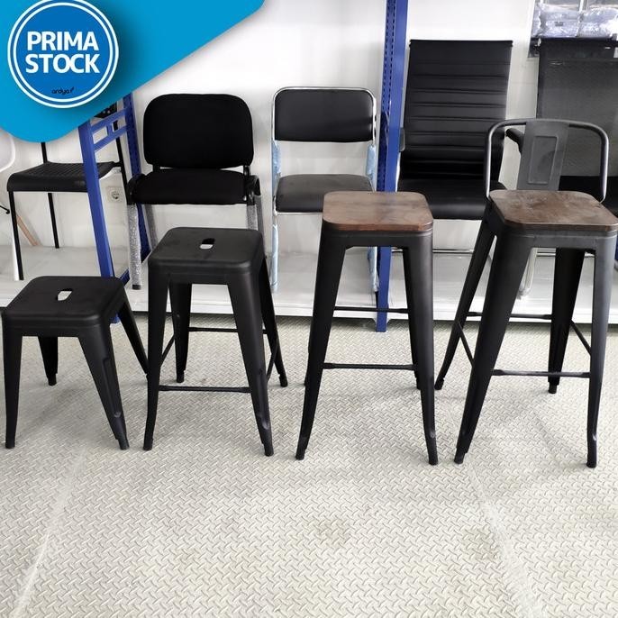 Jual KURSI BAR COUNTER CAFE DAPUR ISLAND STOOL BESI METAL TINGGI 60 ...