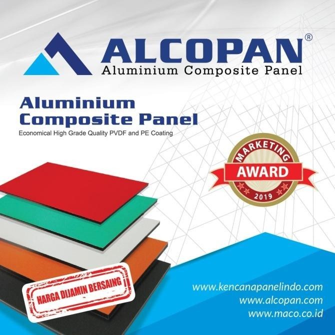 Jual ACP aluminium composite panel Alcopan Orange PE 3mm | Shopee Indonesia