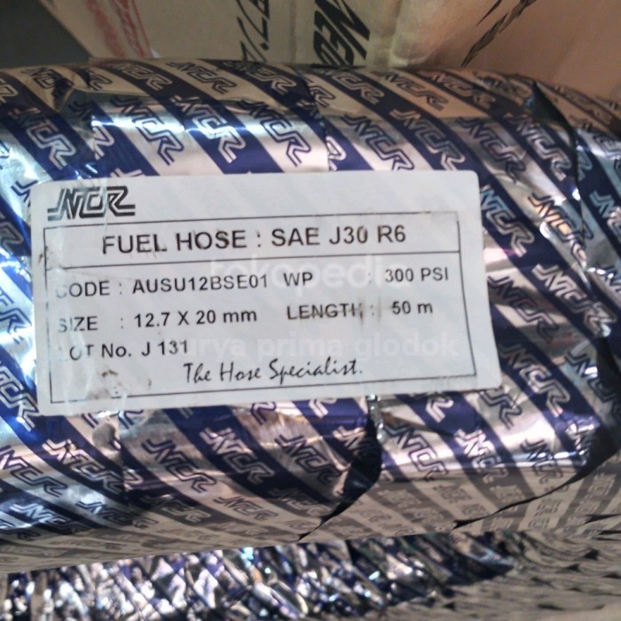 Jual Selang Ncr Fuel/Oil Hose Sae J30 R6 Id 1/2" Wp 300 Psi 1 Roll 50 Mtr | Shopee Indonesia