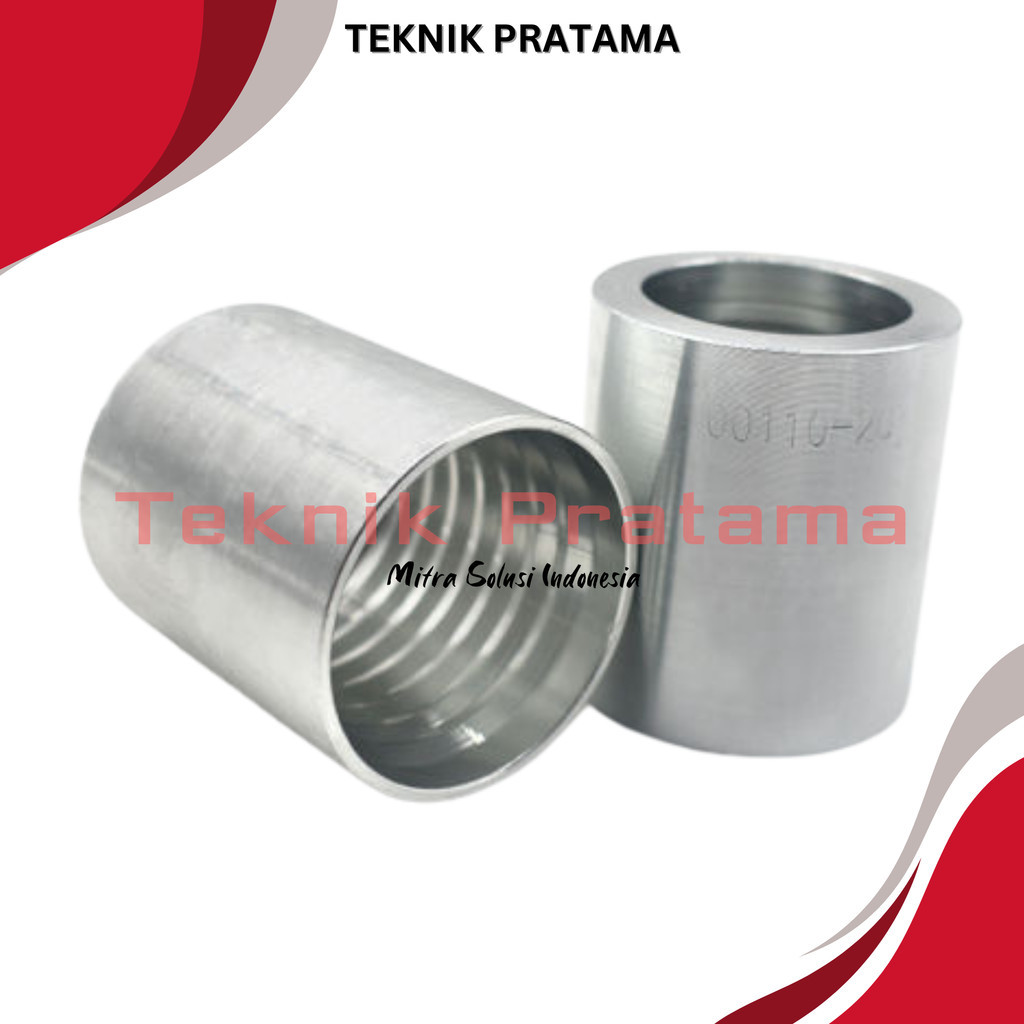 Jual 1" INCH R2 (wire) FERRULE / SLEEVE HYDRAULIC HOSE BESI 00110-16 1 ...