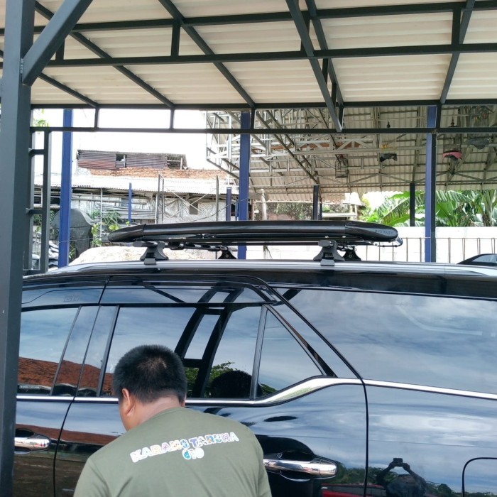 Jual Cross Bar Kaki Roof Rack Bagasi Atas Mobil Fortuner Vrz Merek ...