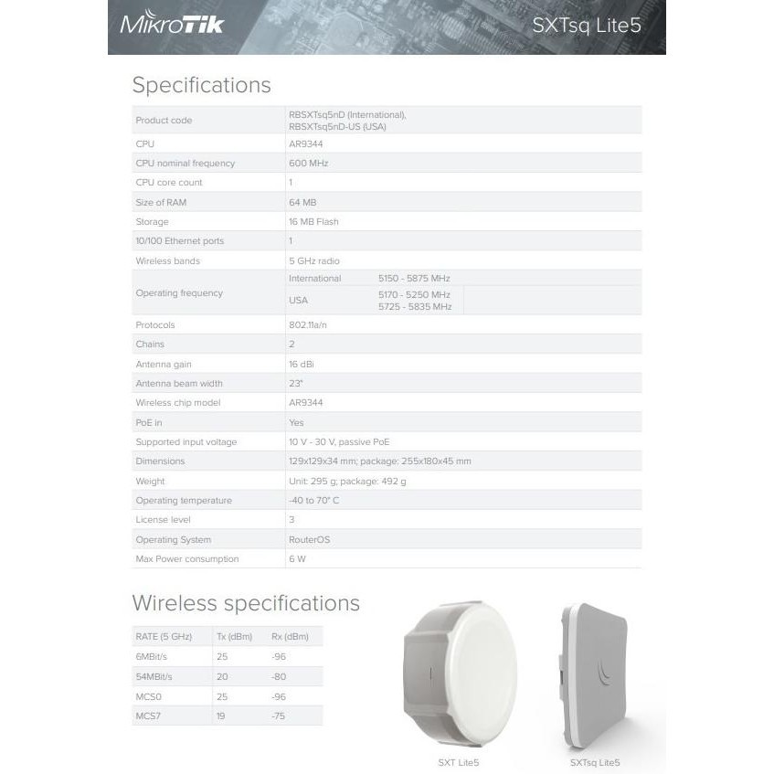 Jual Mikrotik Sxtsq Lite5 Rbsxtsq5Nd | Shopee Indonesia