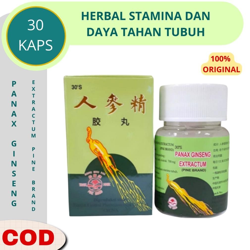 Jual Obat Dayah Tahan Tubuh Penambah Energi Panax Ginseng Extractum ...