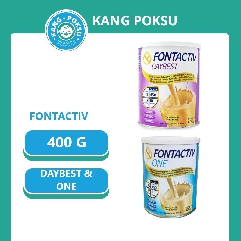 Jual FONTACTIV DAYBEST FONTACTIV ONE VANILA 400 GR SUSU DEWASA DIABETES ...