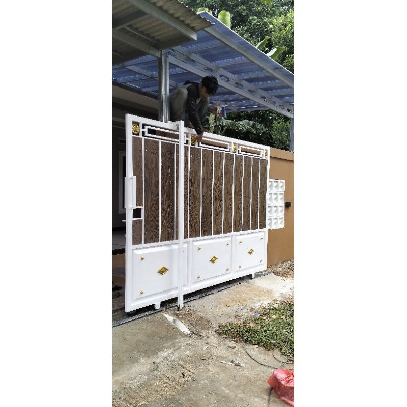 Jual pagar lisplang grc plat bending kuat dan tahan lama bahan GALVANIS ...