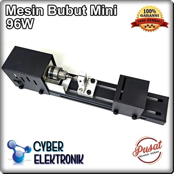 Jual MESIN BUBUT MINI LATHE WOOD METALWORKING DIY 96W - LXGD-CC - BLACK ...