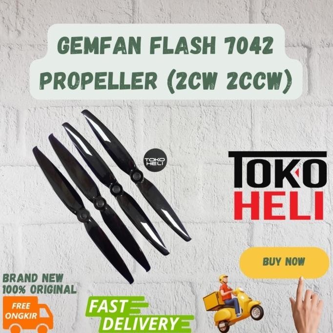Jual Gemfan Flash 7042 Propeller 7x4.2 Black (2CW 2CCW) | Shopee Indonesia