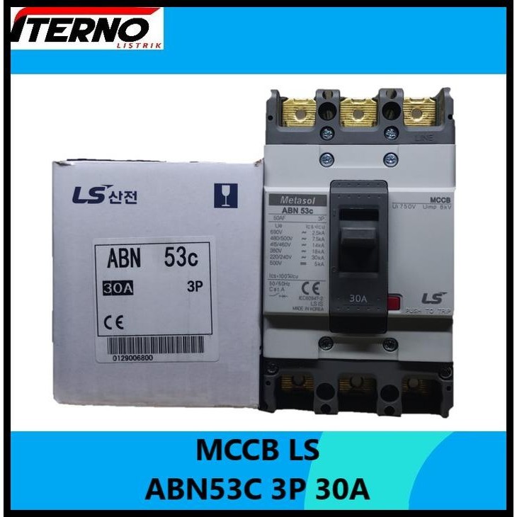Jual GRATIS ONGKIR MCCB ABN53C 3P 30A LS METASOL ABN 53C !!!!!! | Shopee Indonesia