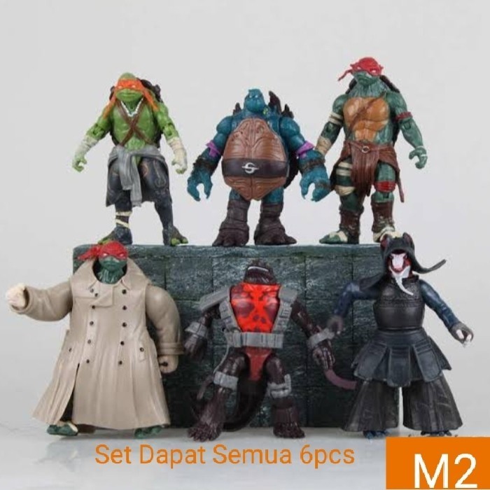 Jual Figure Teenage Mutant Ninja Turtles Kura Kura Ninja Set Isi 4Pcs ...