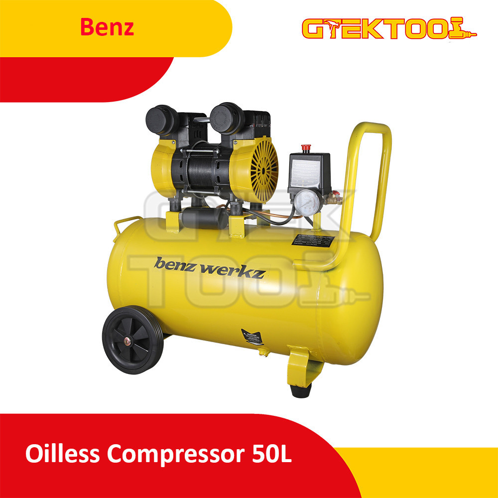 Jual Benz Mesin Kompresor Angin Oilless 50 L Liter Oiless 2HP | Shopee Indonesia