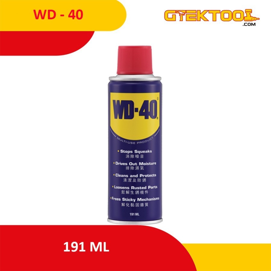 Jual WD40 / WD 40 191ml 220ml Pelumas Anti Karat Multi Use Product | Shopee Indonesia