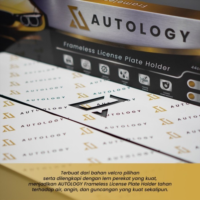 Jual Frameless License Plate Holder Autology - Full Set | Shopee Indonesia
