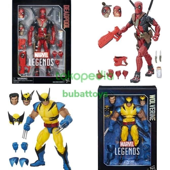 Jual HASBRO MARVEL LEGENDS 12 INCH DEADPOOL & WOLVERINE SET FIGURE ...