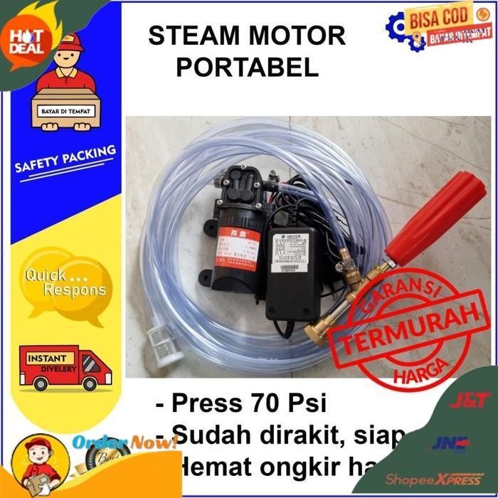 Jual VIRAL [70SP] ALAT CUCI MOTOR MESIN STIM STEAM JET CLEANER POMPA DC ...