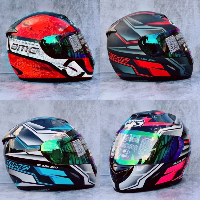 Jual HELM BMC BLADE 200 #9 I #8 FULL FACE MURAH HELM SNI | Shopee Indonesia