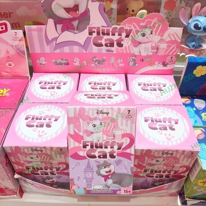Jual Ready MINISO Blind Box Figure DISNEY Fluffy Cat Marie / Lucifer ...