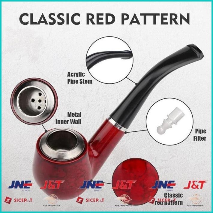 Jual BISMILLAH BOXIN PIPA ROKOK MOTIF KAYU SMOKING TOBACCO PIPES ...