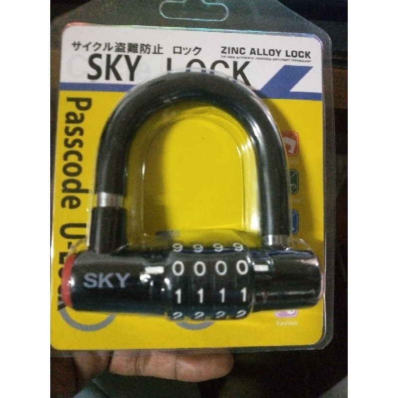 Jual Gembok Multifunction Lock SKY / Gembok Kode Angka Combination Lock ...
