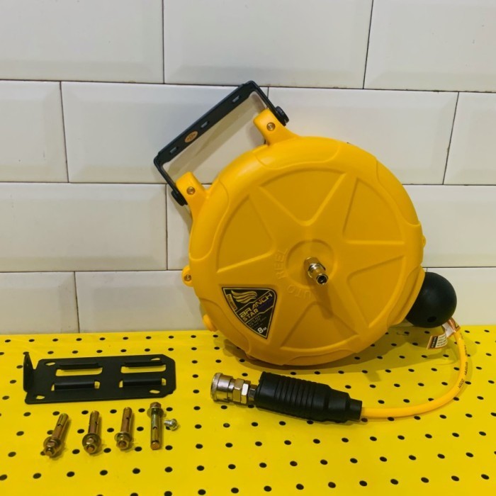 Jual Selang Kompresor Roll Otomatis 8M Air Hose Reel Selang Compresor ...