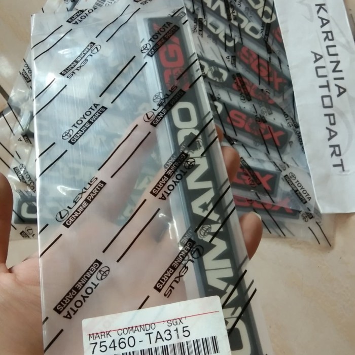 Jual FORSALE! ORIGINAL BARANG NOS EMBLEM STICKER TOYOTA KIJANG COMMANDO ...