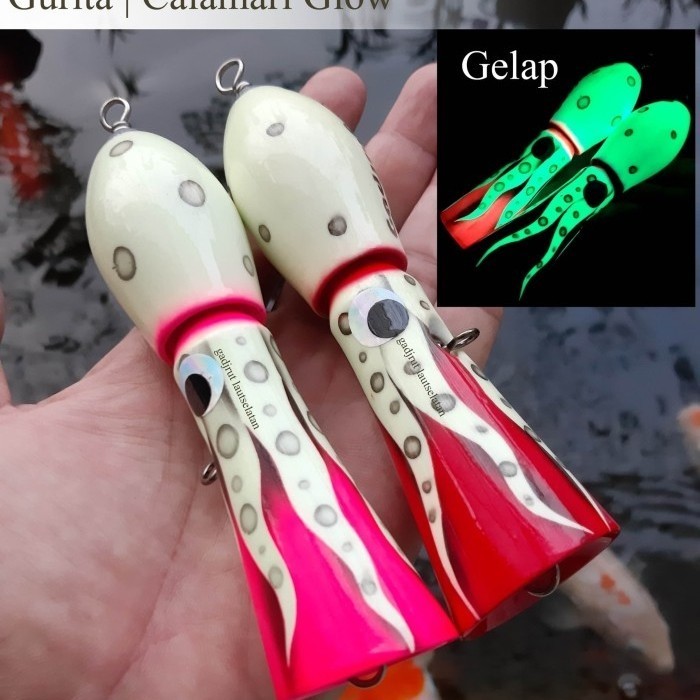 Jual popper set lengkap kail Calamary Gurita 50 Gram | Shopee Indonesia