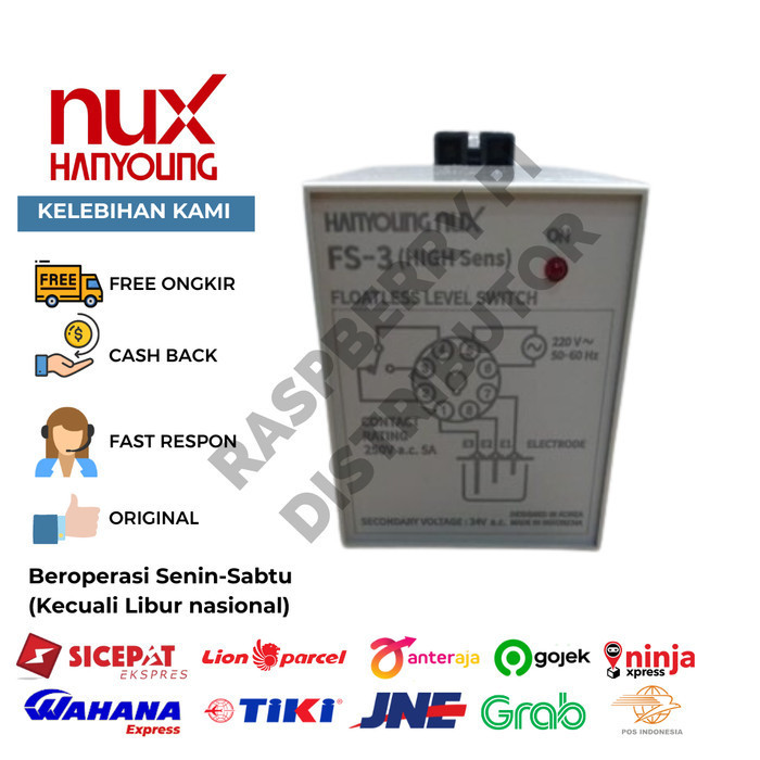 Jual Floatless Level Switch Hanyoung - FS-3A FS-3 FS 3A Water Control ...