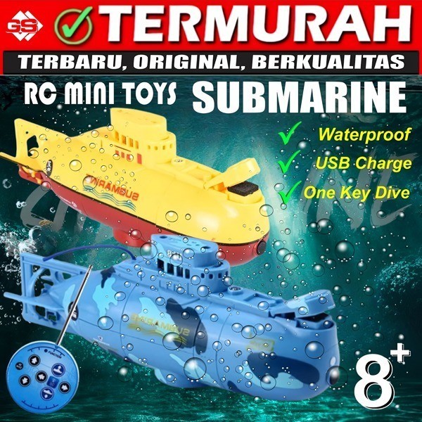 Jual RC MINI TOYS SUBMARINE / REMOTE CONTROL KAPAL SELAM GRADE A | Shopee Indonesia