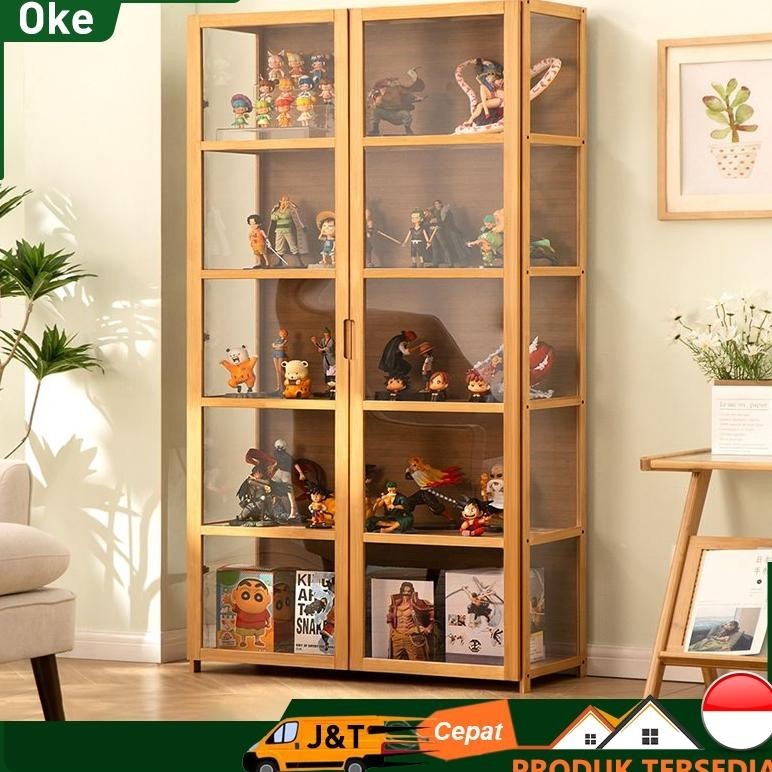 Jual lemari pajangan ruang tamu Display Storage Transparent lemari ...
