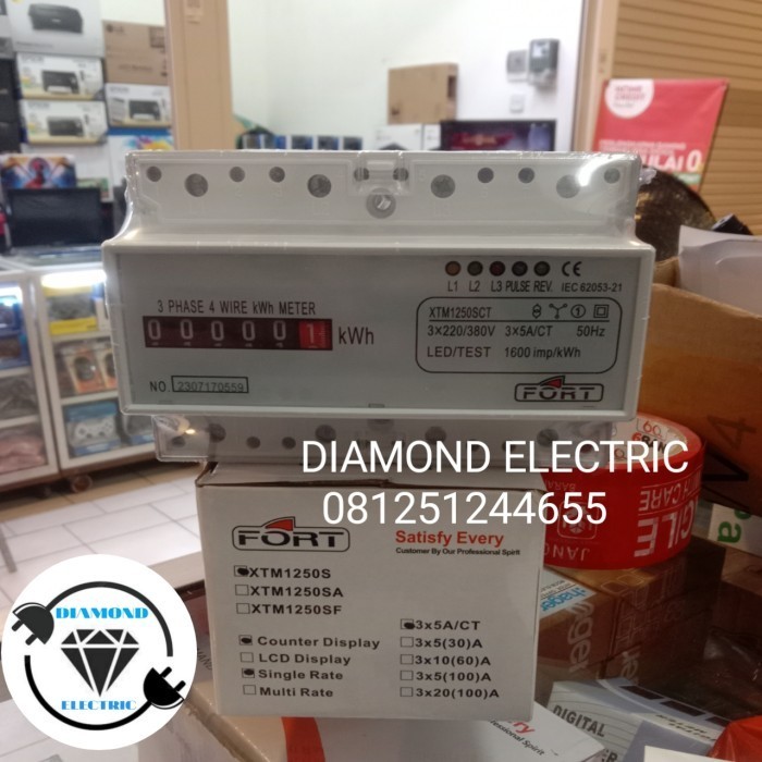 Jual kWh meter Fort XTM1250SCT 3 Phase 4 wire | Shopee Indonesia