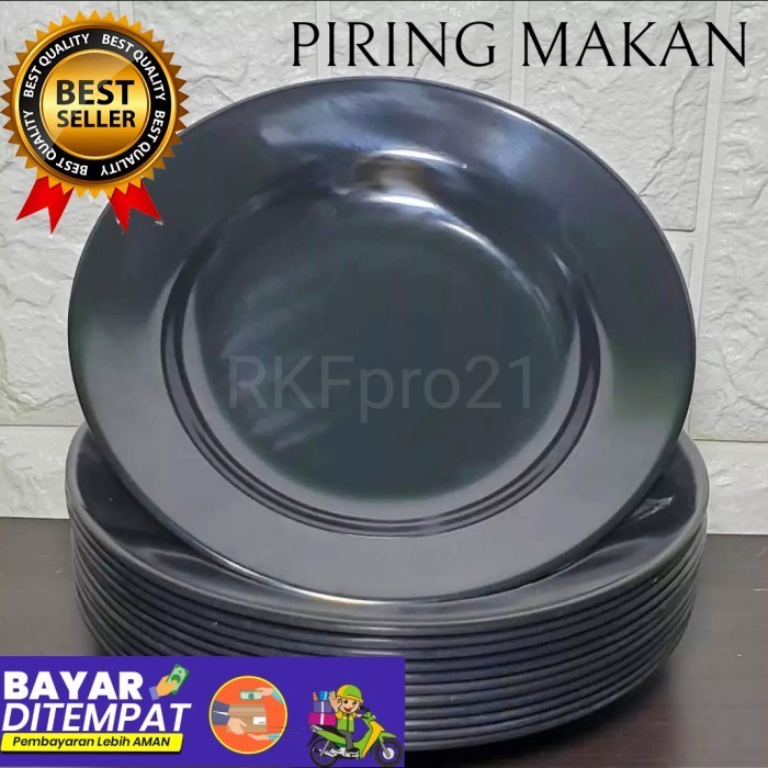 Jual 1 Lusin Piring Melamin Polos/ Piring Makan 9In Piring Tebal ...