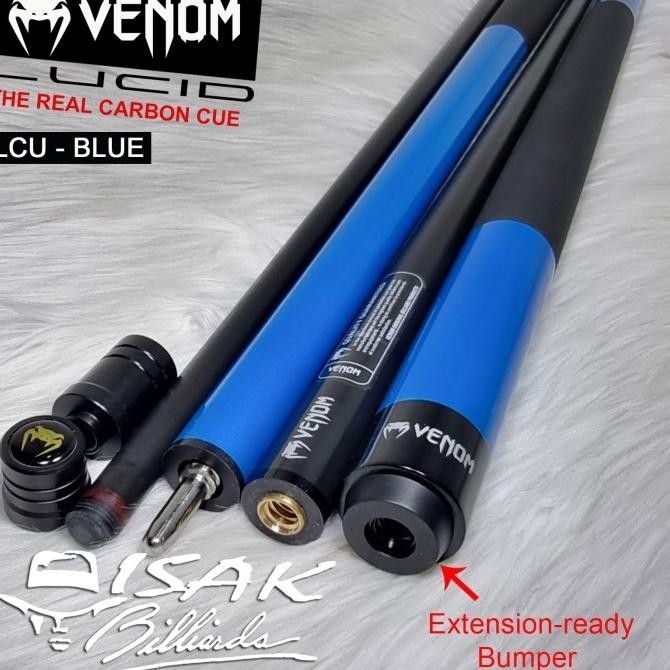 Jual Venom Lucid Carbon Lcu Blue Cue Uniloc Low Deflection Stick ...