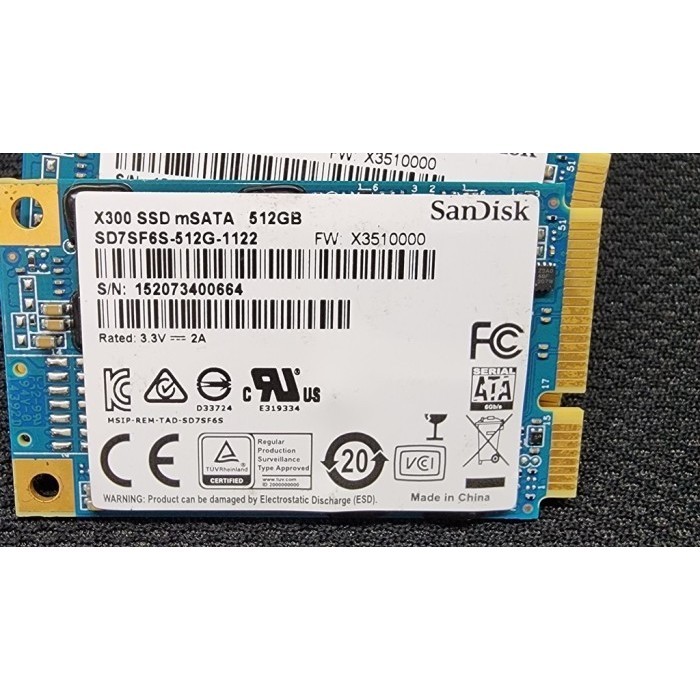 Jual SANDISK X300 SSD MSATA 512GB CIS TERMURAH | Shopee Indonesia