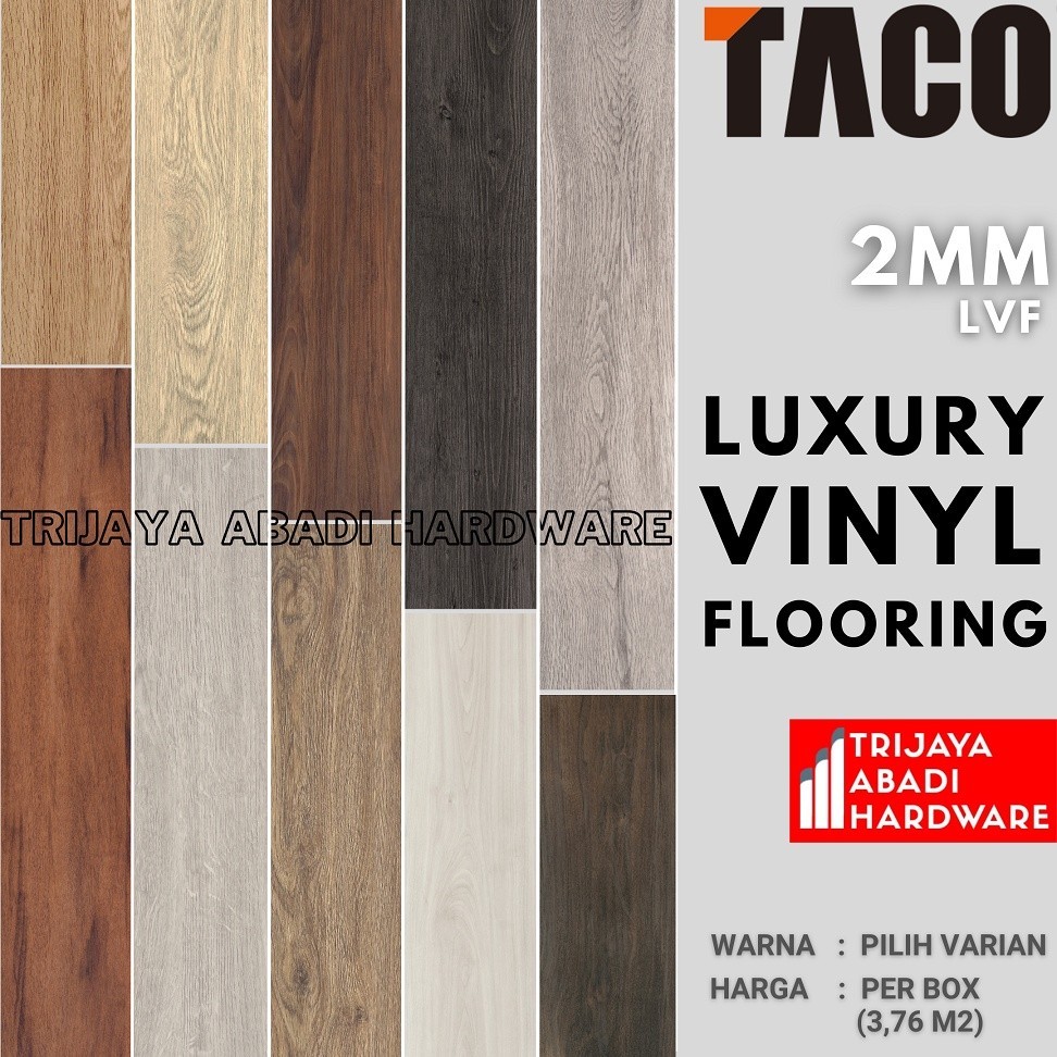 Jual TACO Lantai Vinyl 2mm LVF Motif Kayu Pola Vinil Lantai Tebal 2mm | Shopee Indonesia
