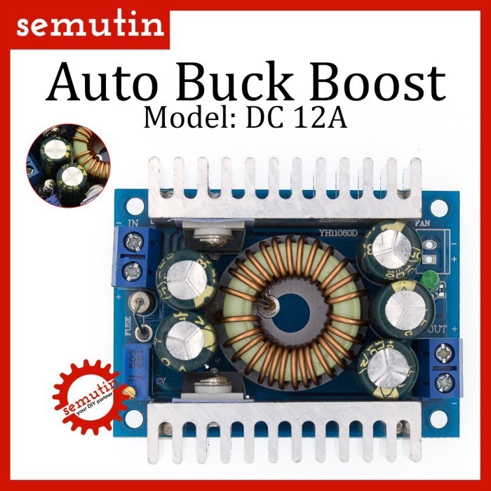 Jual Auto Buck Boost DC 12A / Modul Daya Step Down Up / Module Tegangan ...