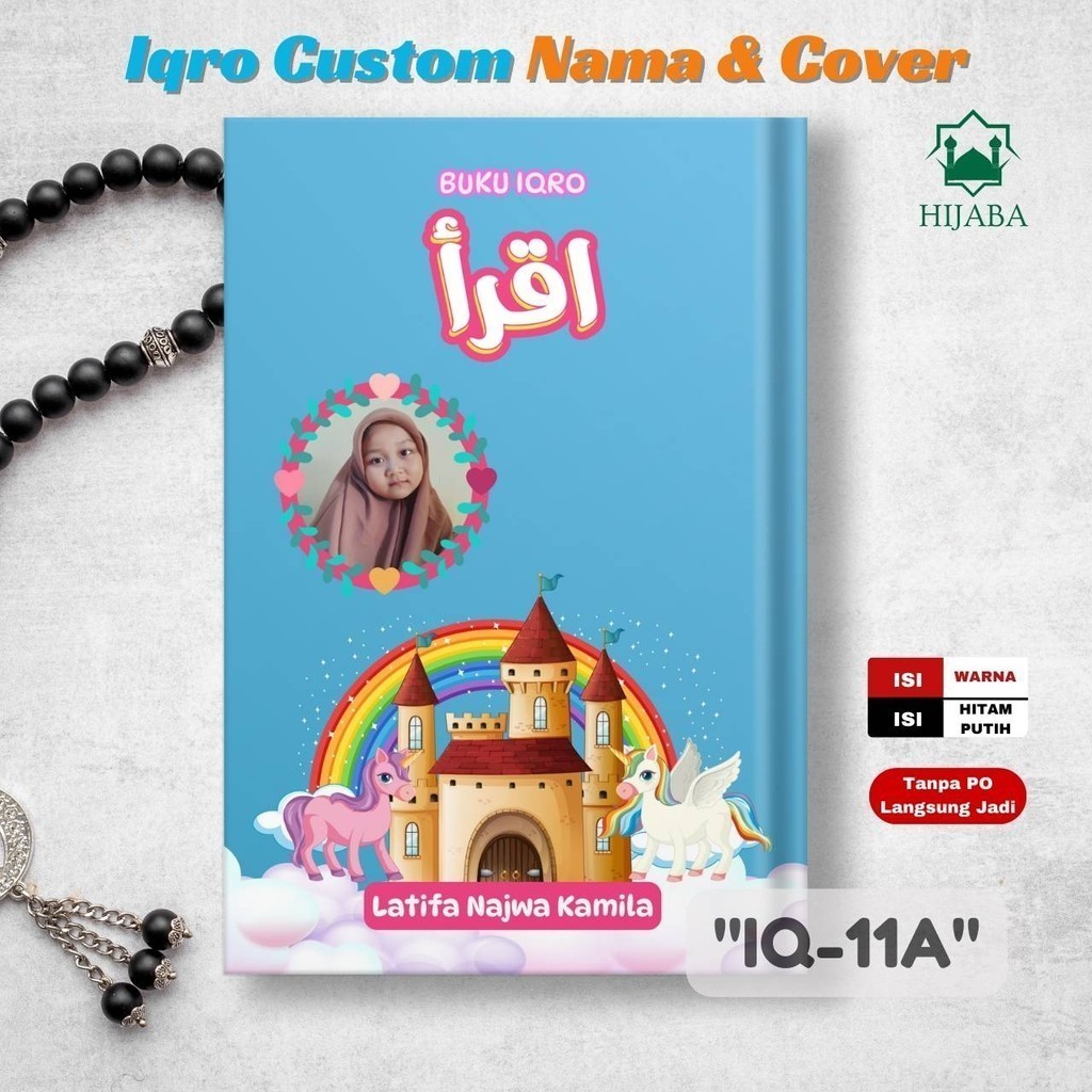 Jual Iqra Anak Al Hafizh Iqro Custom Cover Dan Per Jilid Hard Nama ...