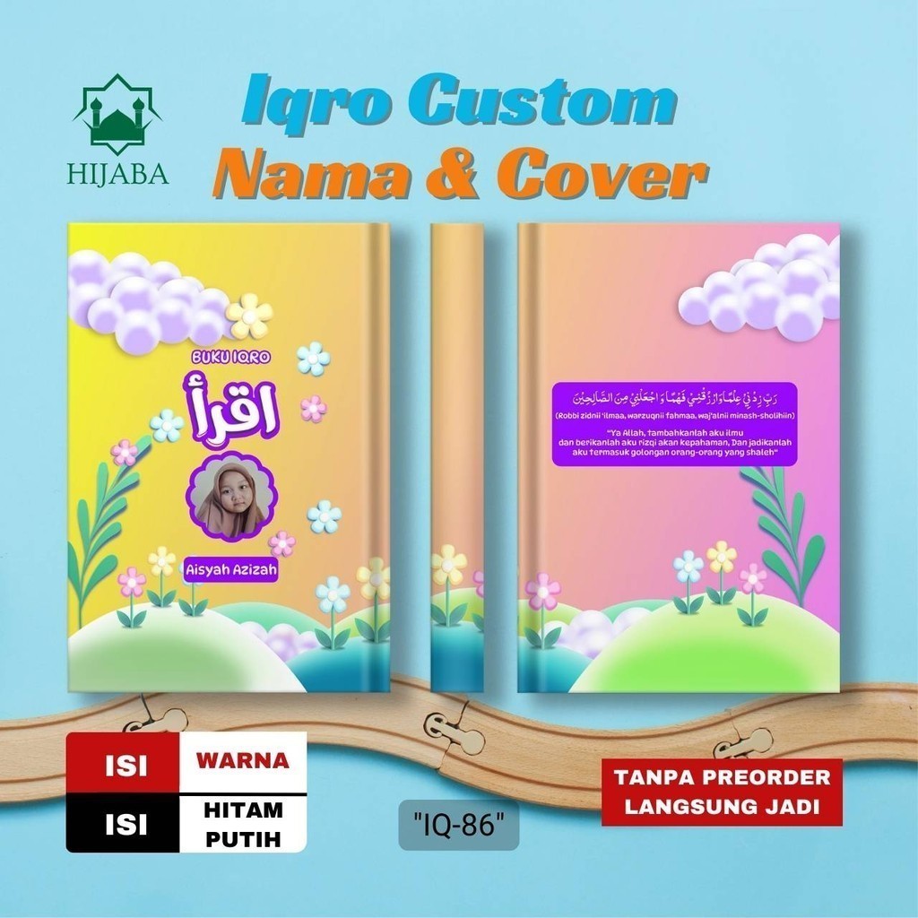 Jual Iqra Anak Berwarna Custom Iqro Print Uv Sesuai Bacaan Soft Cover ...