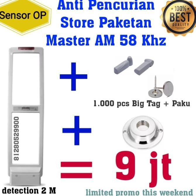 Jual Sensor Baju AM 58 Khz Sensormatic | Shopee Indonesia