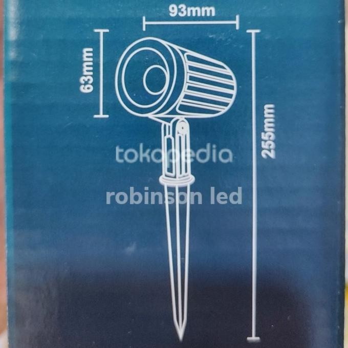 Jual DISC LAMPU TAMAN LED OUTDOOR WATERPROOF SOROT TAMAN COB TANCAP 12W ...