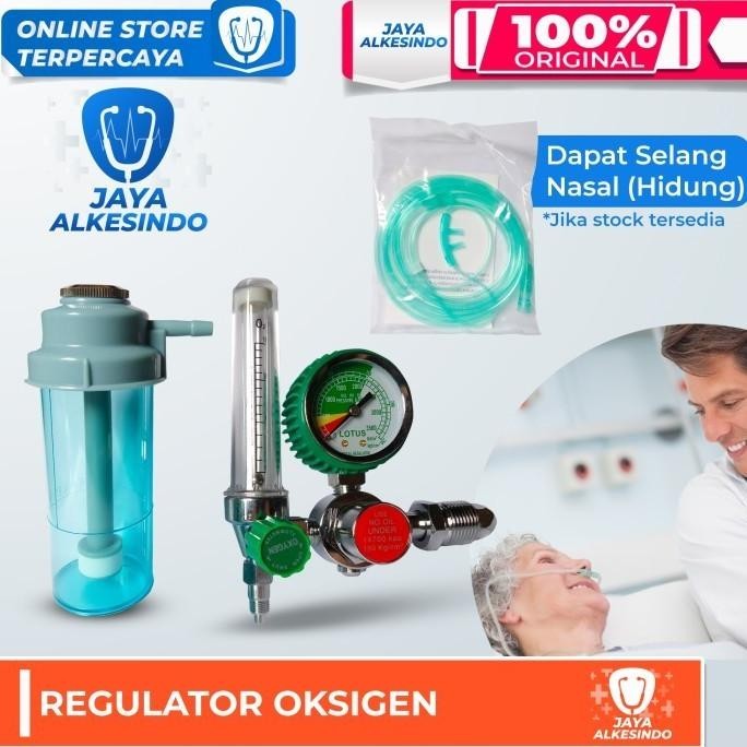 Jual Hemat Regulator Oksigen Regulator Oxygen Alat Pernafasan Tabung ...