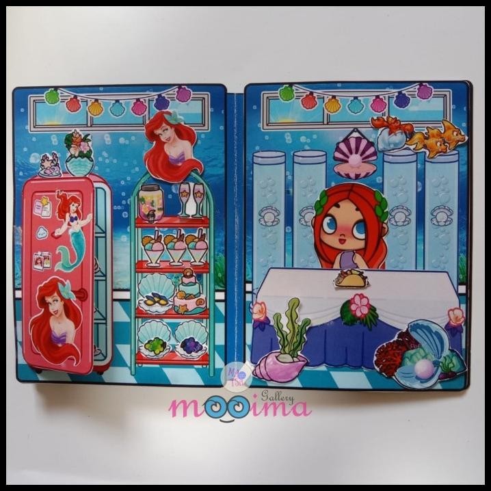Jual HOT DEAL PAPER DOLL AVATAR WORLD SERIES MERMAID ARIEL QUIET BOOK ...