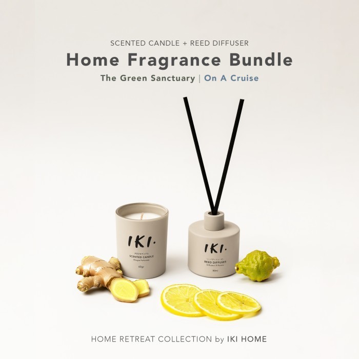Jual Candle & Reed Diffuser Bundle ON A SANCTUARY (Small) IKI HOME ...