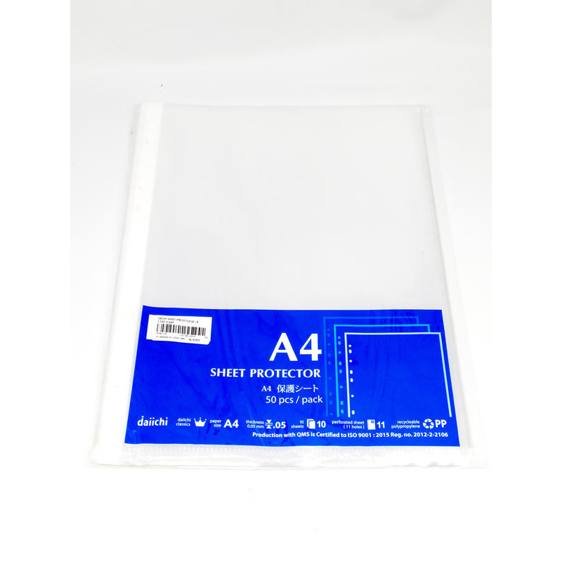 Jual Daiichi Sheet Protector A4 / 50 Pop Clear | Shopee Indonesia