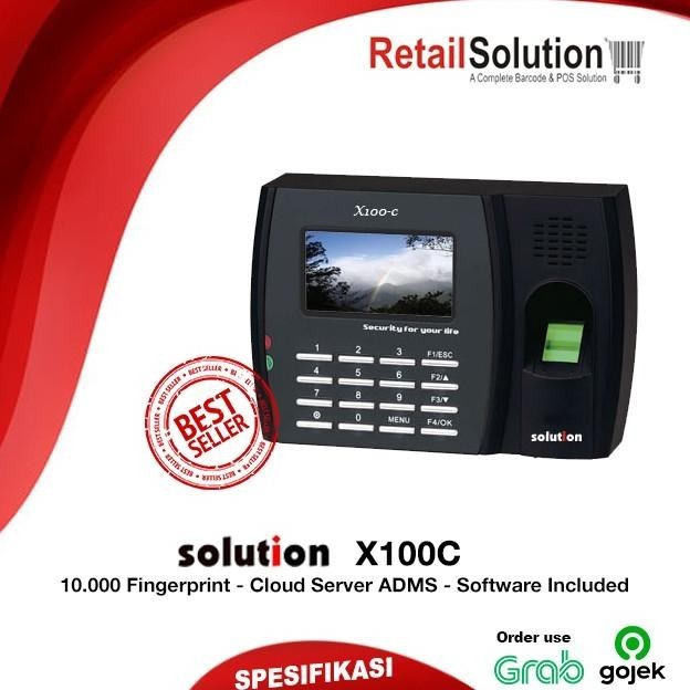 Jual Mesin Absensi Fingerprint Adms - Solution X100C / X-100C / X 100 C ...