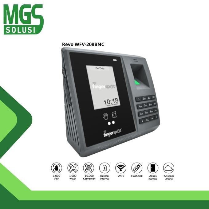 Jual Mesin Absensi Wifi Revo Wfv 208Bnc Scan Absen Jari Kartu Wajah ...