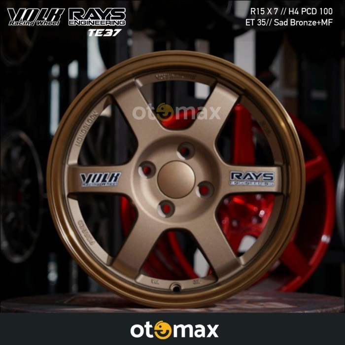 Jual VELG MOBIL VOLK RAYS TE37 RING 15 SAND BRONZE | Shopee Indonesia